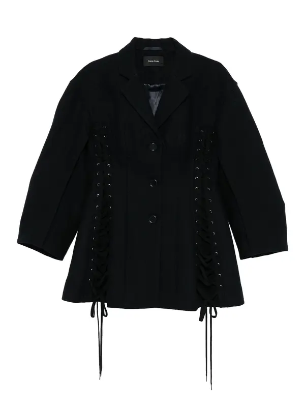 Simone Rocha Criss-cross Straps Jacket - Blue