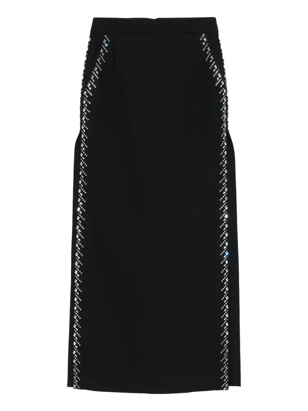 Rabanne Rhinestone-embellished Maxi Skirt - Black