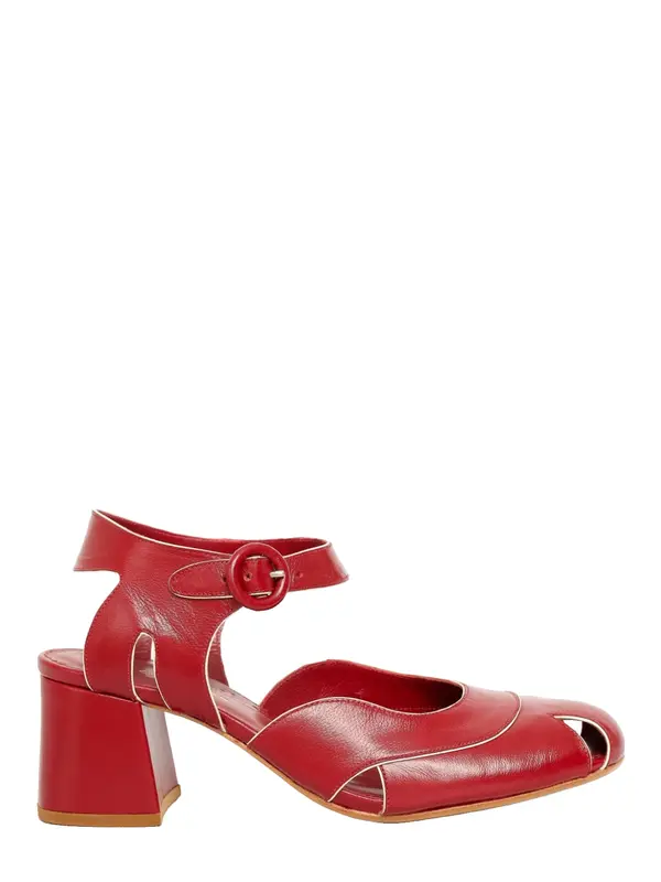 STUDIO CHOFAKIAN 45mm Pumps - Red