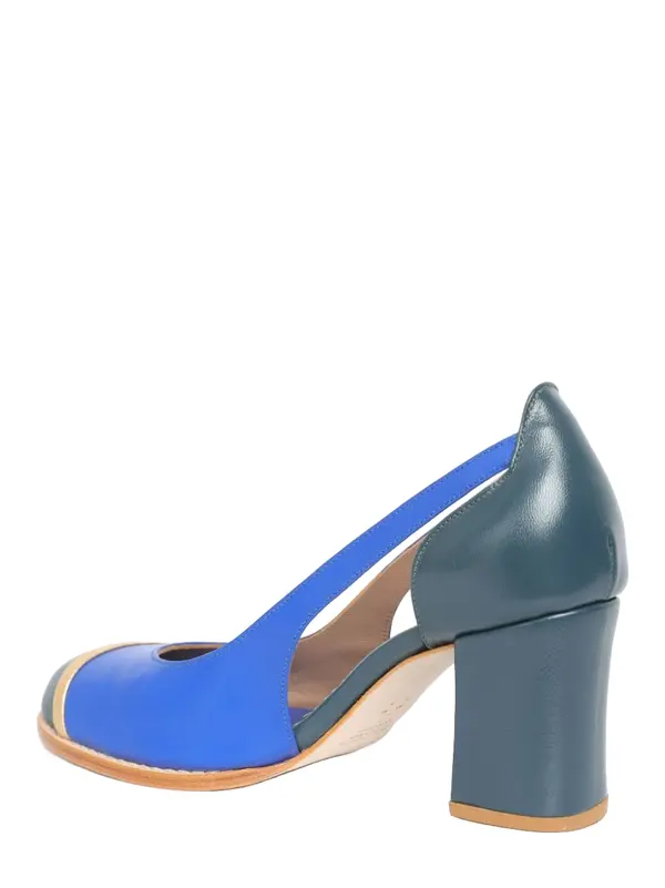 STUDIO CHOFAKIAN 65mm Clark Pumps - Blue