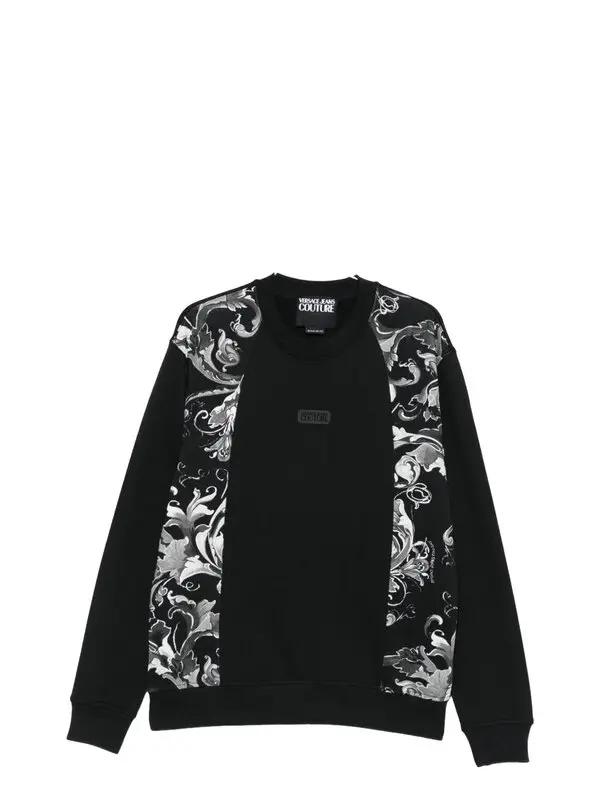 Versace Baroque Print Sweatshirt - Black