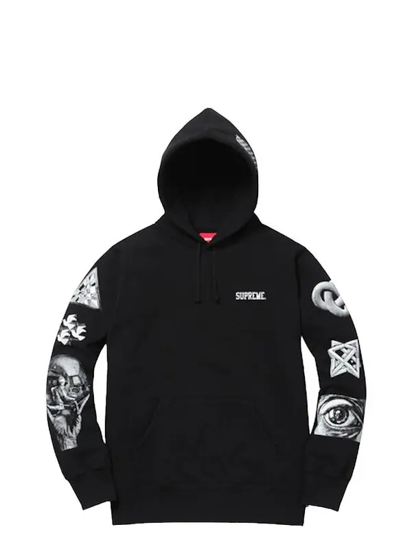 Supreme Mc Escher Hooded Sweatshirt - Black