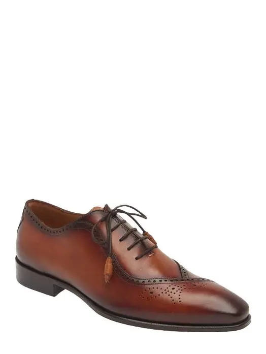 Mezlan Gasset Wingtip Oxford - Cognac Rust
