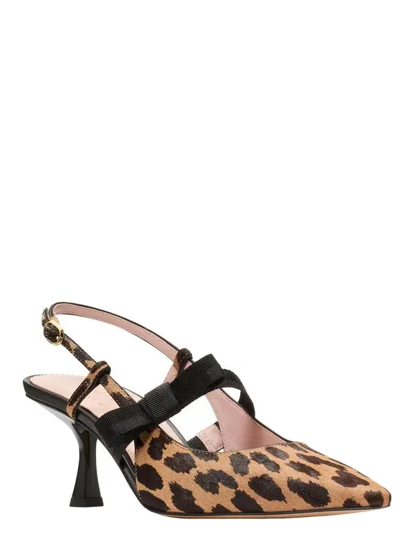 Kate Spade New York Maritza Calf Hair Slingback Pumps - Tan Multi