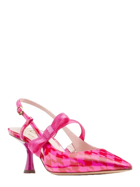 Kate Spade New York Maritza Pointed Toe Slingback Pumps - Marker Pink Multi