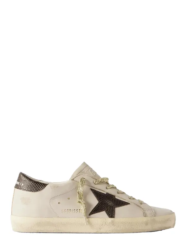 Golden Goose Super-star Leather Sneakers - Off-white
