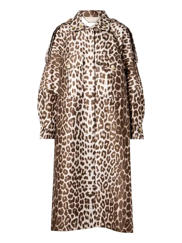 Zimmermann Illustration Leopard-print Coat - Animal Print
