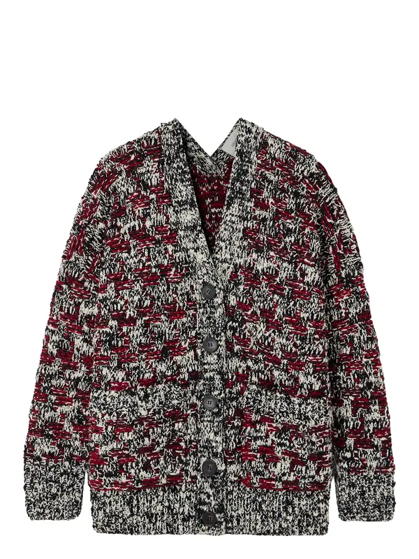 Erdem Oversized Wool-blend Cardigan - Gray