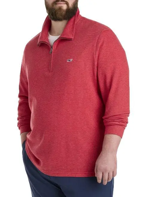 Vineyard Vines Big & Tall Saltwater Pullover - Red Velvet