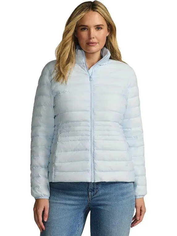 LANDS' END Wanderweight Ultralight Packable Down Jacket - Soft Ice Blue