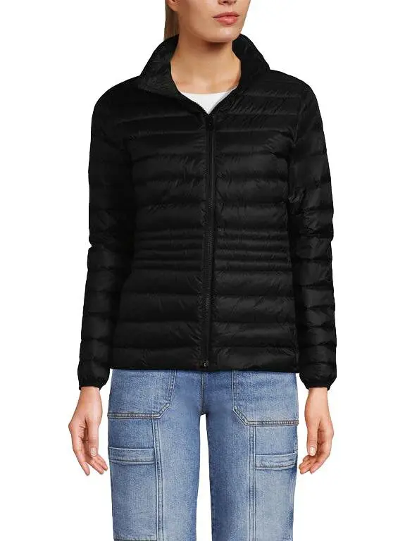 LANDS' END Wanderweight Ultralight Packable Down Jacket - Black