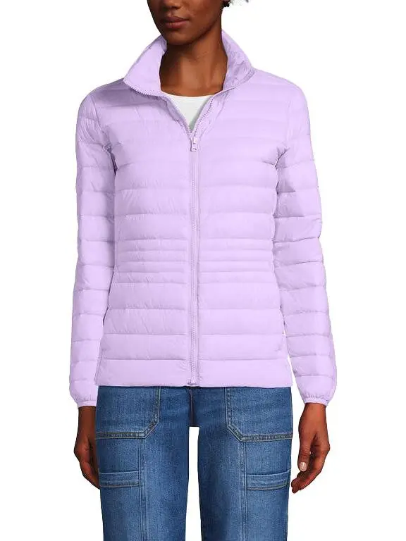LANDS' END Wanderweight Ultralight Packable Down Jacket - Blushed Lilac
