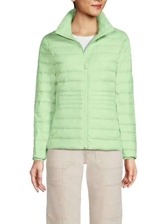 LANDS' END Wanderweight Ultralight Packable Down Jacket - Icy Mint Green