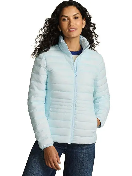 LANDS' END Wanderweight Ultralight Packable Down Jacket - Soft Ice Blue
