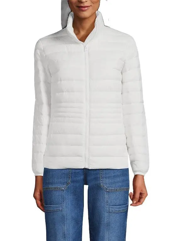 LANDS' END Wanderweight Ultralight Packable Down Jacket - White