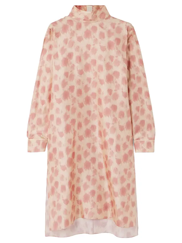 Marni Printed Silk-satin Mini Dress - Pink