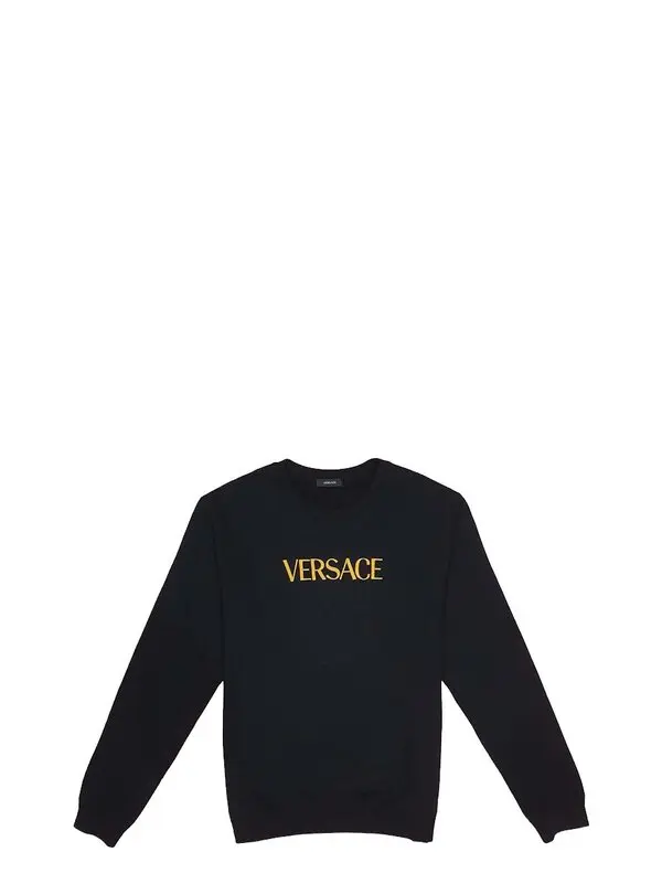 Versace Logo Sweatshirt - Black