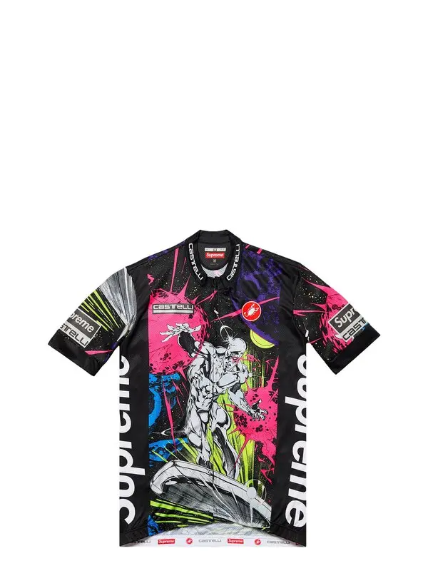 Supreme X Castelli Silver Surfer Cycling Jersey - Multicolor