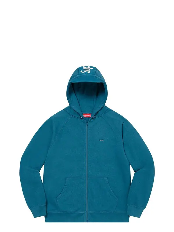 Supreme Brim Zip Up Hooded Sweatshirt - Blue