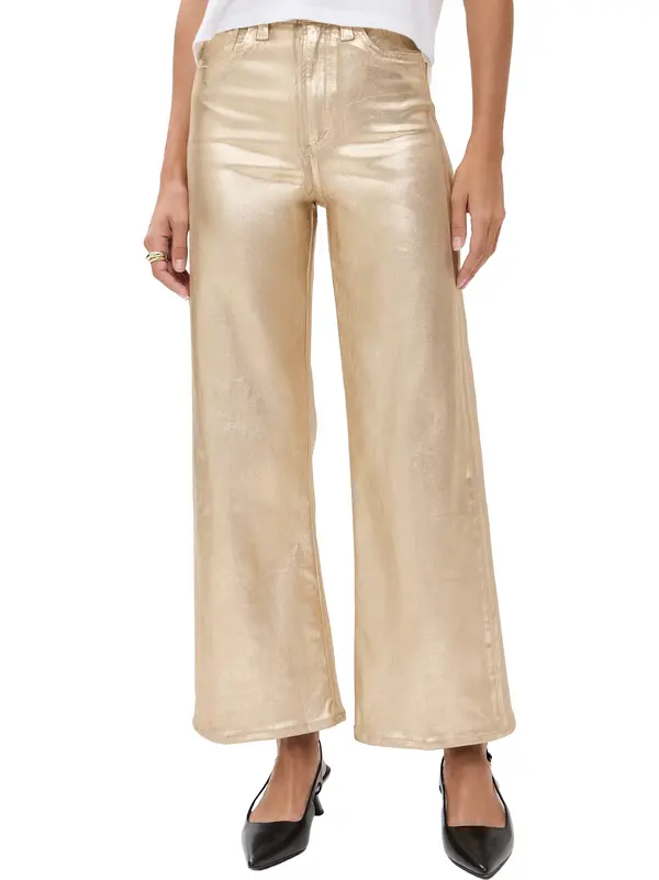 Joe's Jeans The Mia High-rise Wide Ankle Jeans - Gold Foil