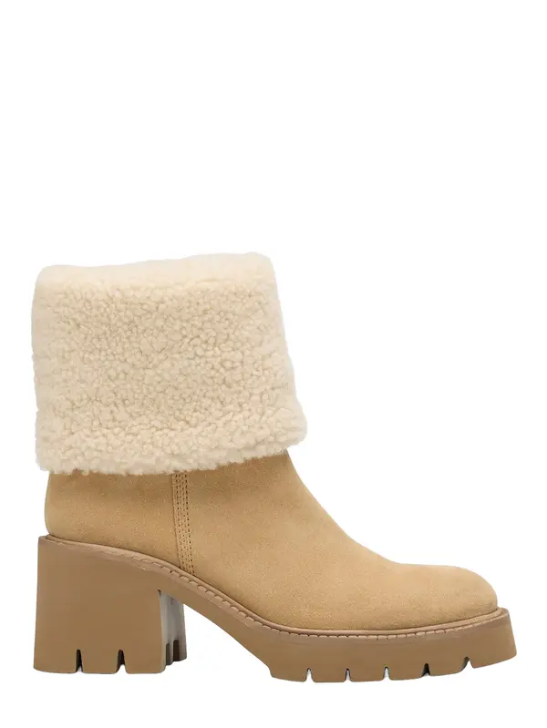 PEDRO GARCIA Zarela Shearling Ankle Booties - Rope