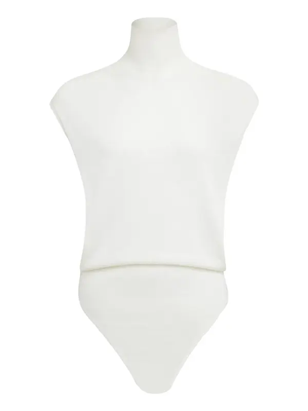 Alaïa Cap-sleeve Bodysuit - White