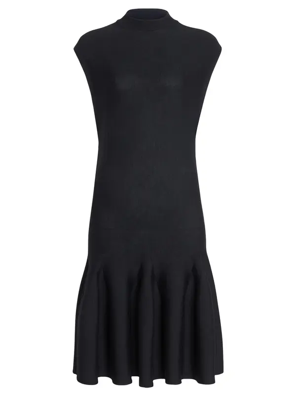 Alaïa Wool Mini Dress - Black