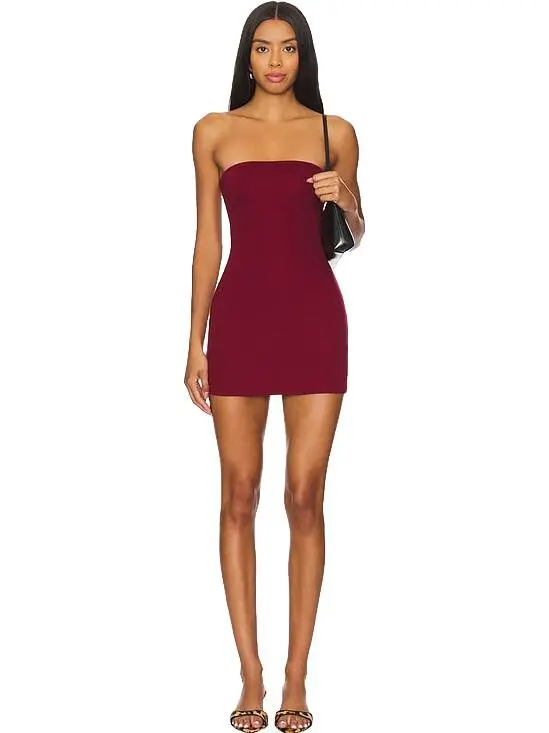 LOVERS AND FRIENDS Drew Mini Dress - Oxblood