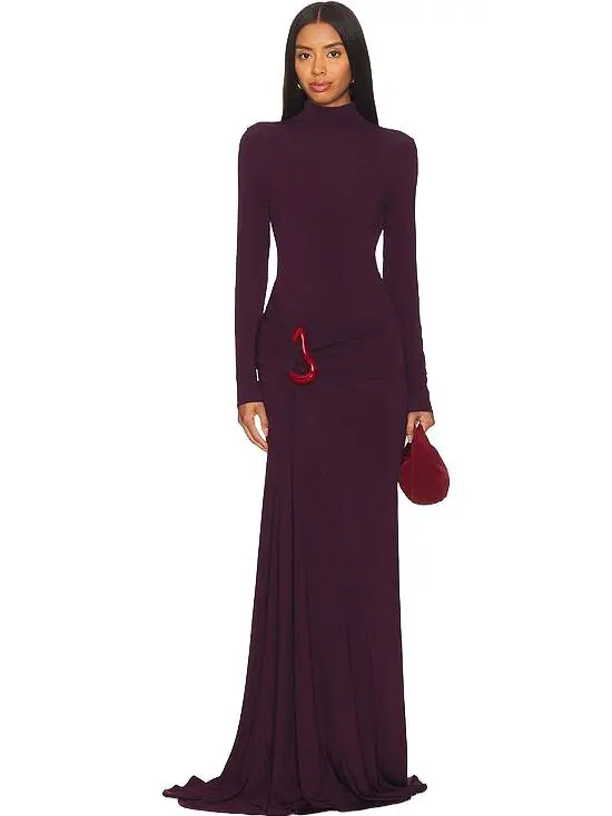 Silvia Tcherassi Lena Dress - Burgundy