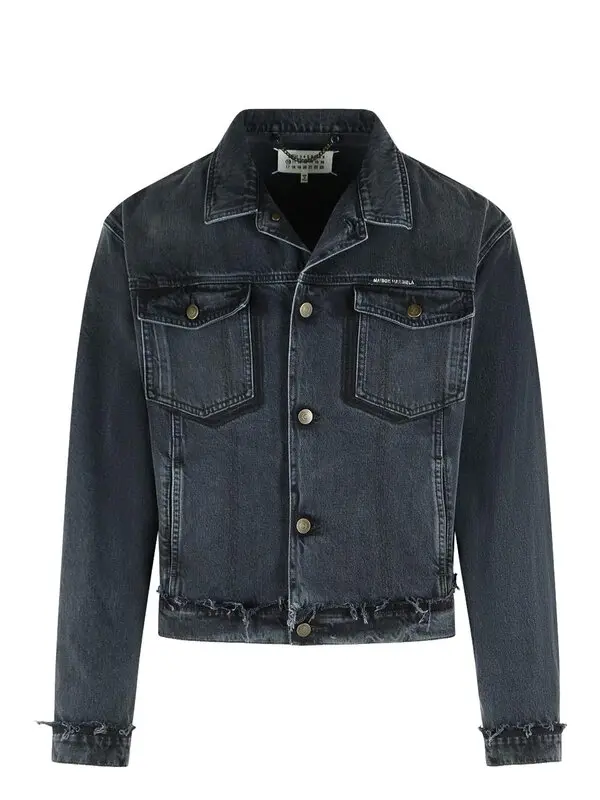 MAISON MARGIELA Cotton Denim Jacket - Black