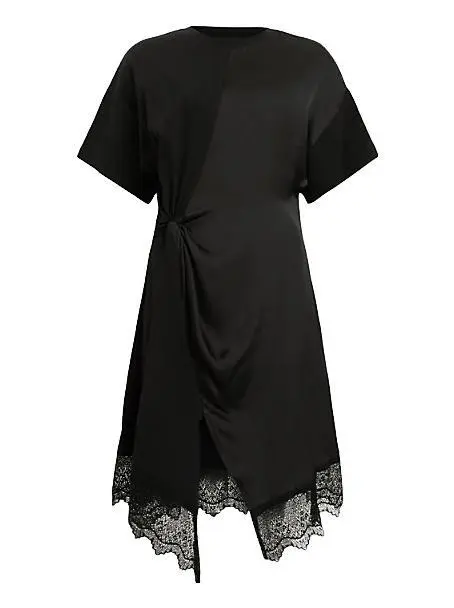 ALLSAINTS Lana Lace-embroidered Mini Dress - Black