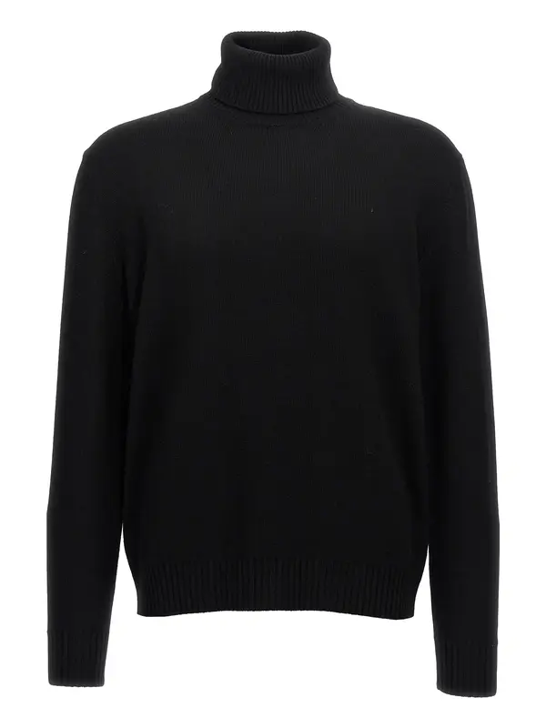 BALLANTYNE Wool Turtleneck Sweater - Black