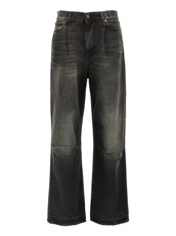 R13 Wayne Articulated Knee Jeans - Black