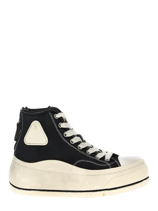 R13 High-top Sneakers - Black