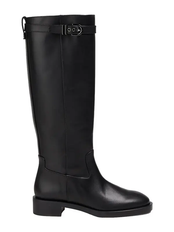 STUART WEITZMAN Maverick Leather Knee Boots - Black