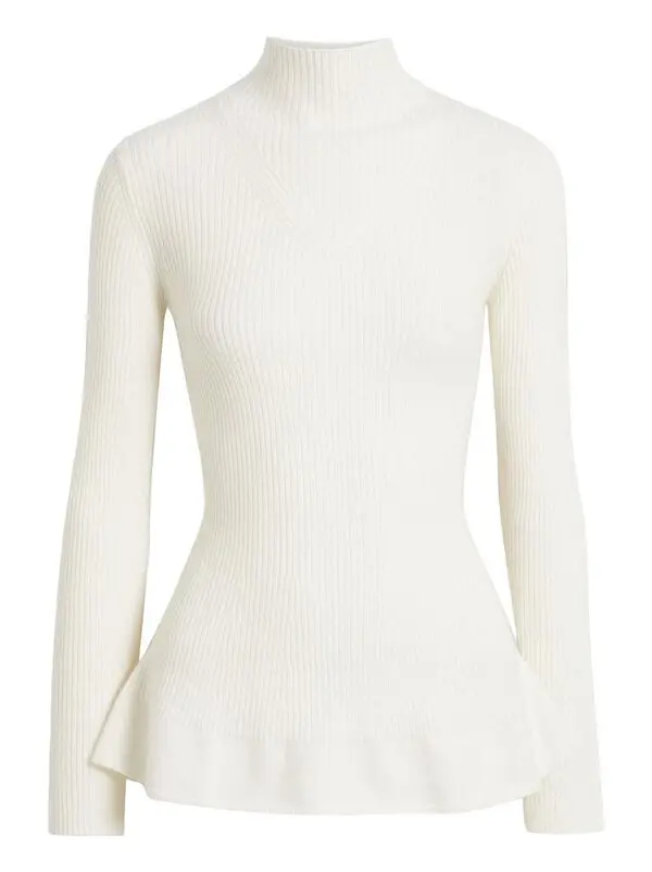 Arch4 Pia Ribbed Cashmere Turtleneck Sweater - Ivory