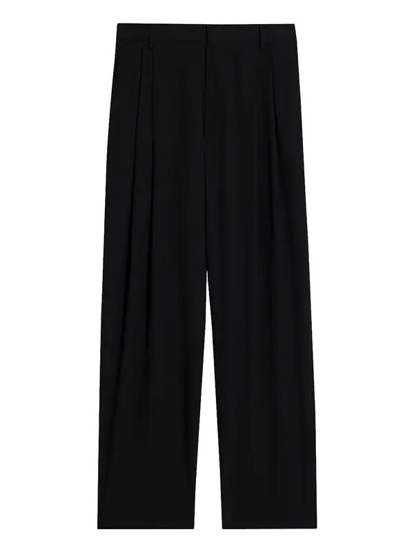 Dries Van Noten Tapered Wool-twill Pants - Black