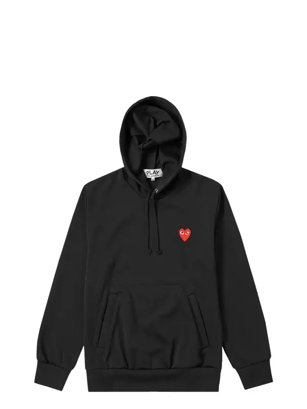 Play Comme Des Garcon Pullover Hoodie - Black