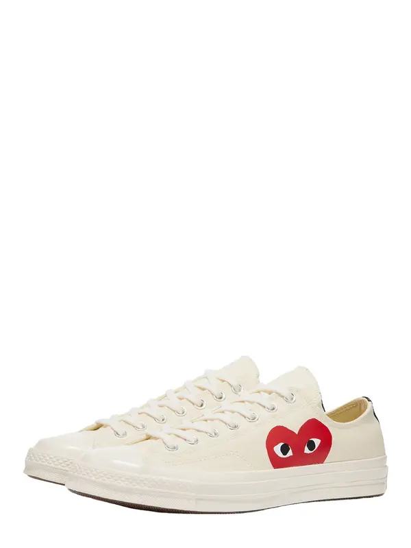Play Comme Des Garcon X Converse Chuck Taylor 1970s Ox Sneakers - Beige