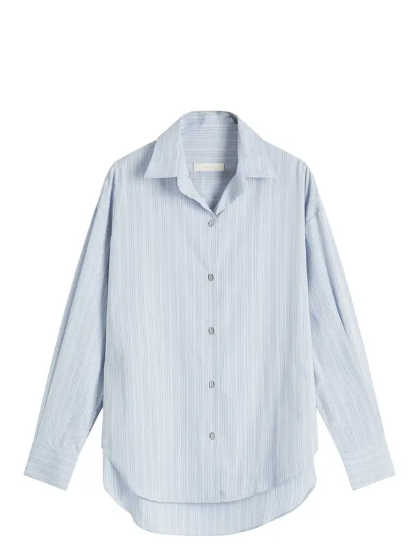 Faithfull The Brand Freja Shirt - Blue Pinstripe