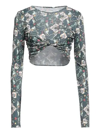 Isabel Marant Floral-print Crop Top - Green