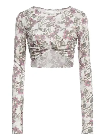 Isabel Marant Floral-print Crop Top - White