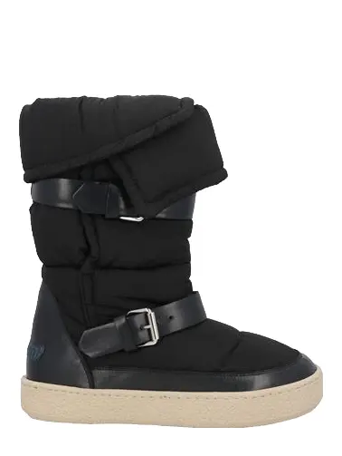 Isabel Marant Ankle Boots In Nylon And Leather - Black