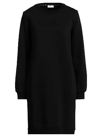 LIU •JO Mini T-shirt Dress - Black