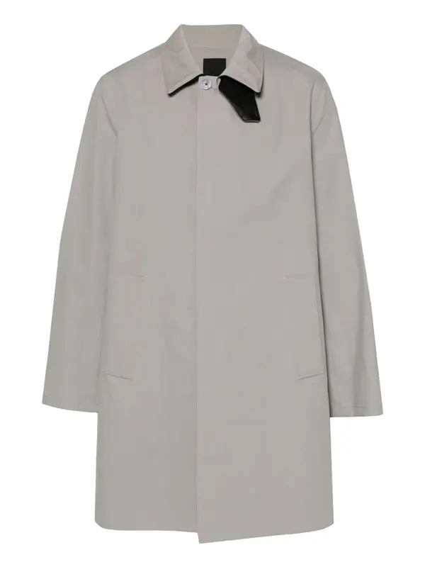 Givenchy Cotton Gabardine Trench Coat - Grey