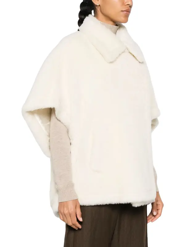 Max Mara Tebe Cape - White