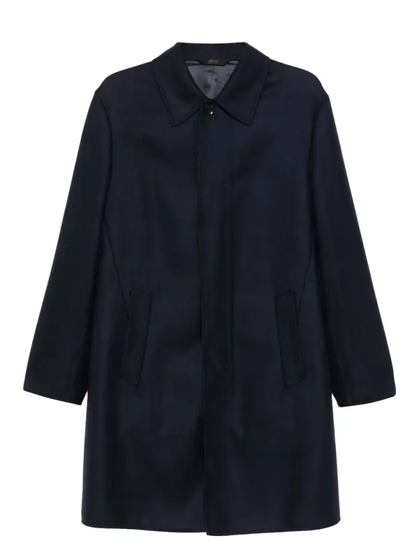 Brioni Felted Coat - Blue