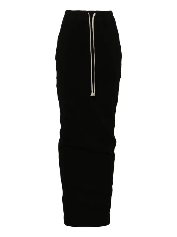 Rick Owens Pull On Pillar Maxi Skirt - Black