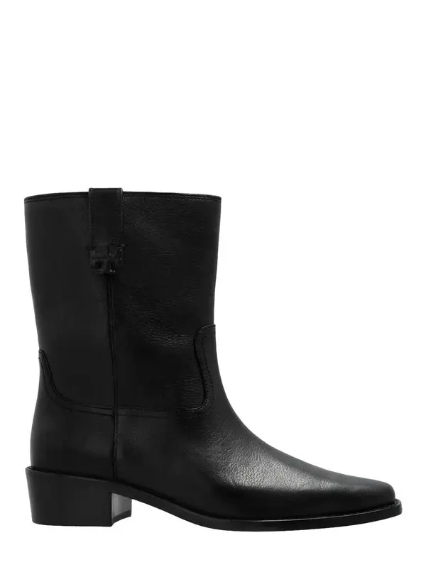 Tory Burch 35mm City Western Ankle Boots - Black