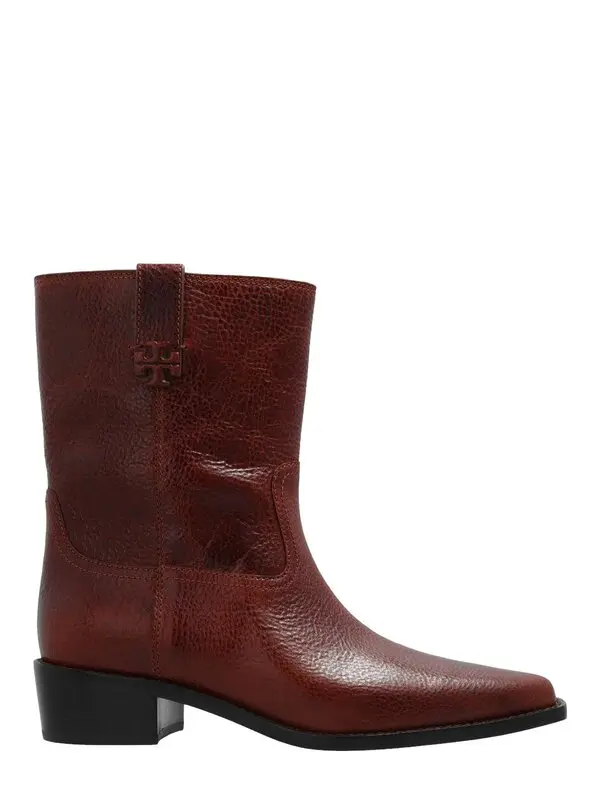 Tory Burch 35mm City Western Boots - Brown